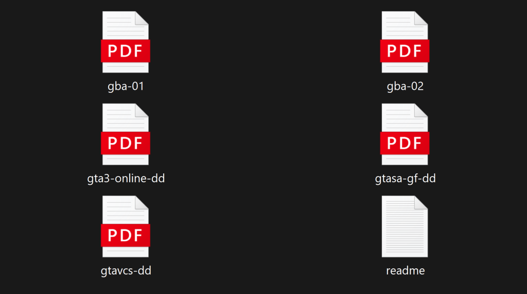 Old GTA design documents leaked online – GTA Focal